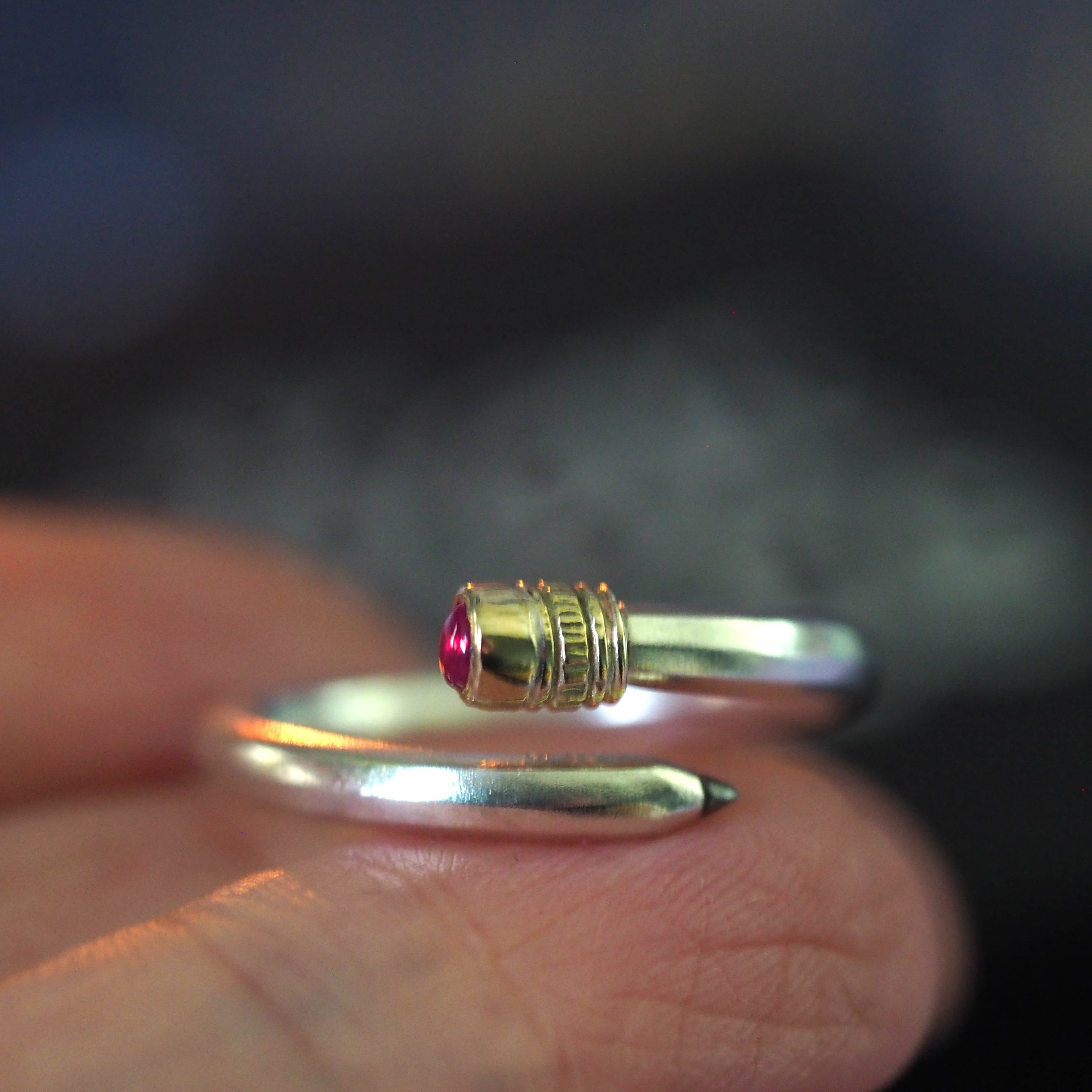 Pencil Ring - Ruby – RockCakes